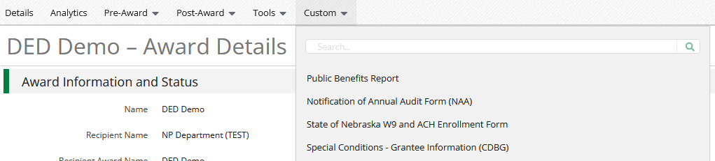 How to Create/Submit a Custom Form – DED Grants Help Center