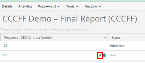 How to Edit/Resubmit a Custom Form – DED Grants Help Center