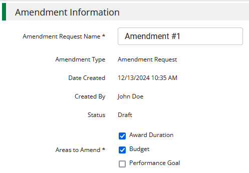 How to Create / Submit an Amendment – DED Grants Help Center